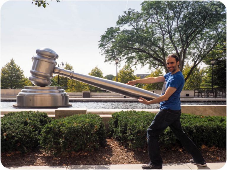 Spotted on the Roadside: The World's Largest Gavel in Columbus, OH ...